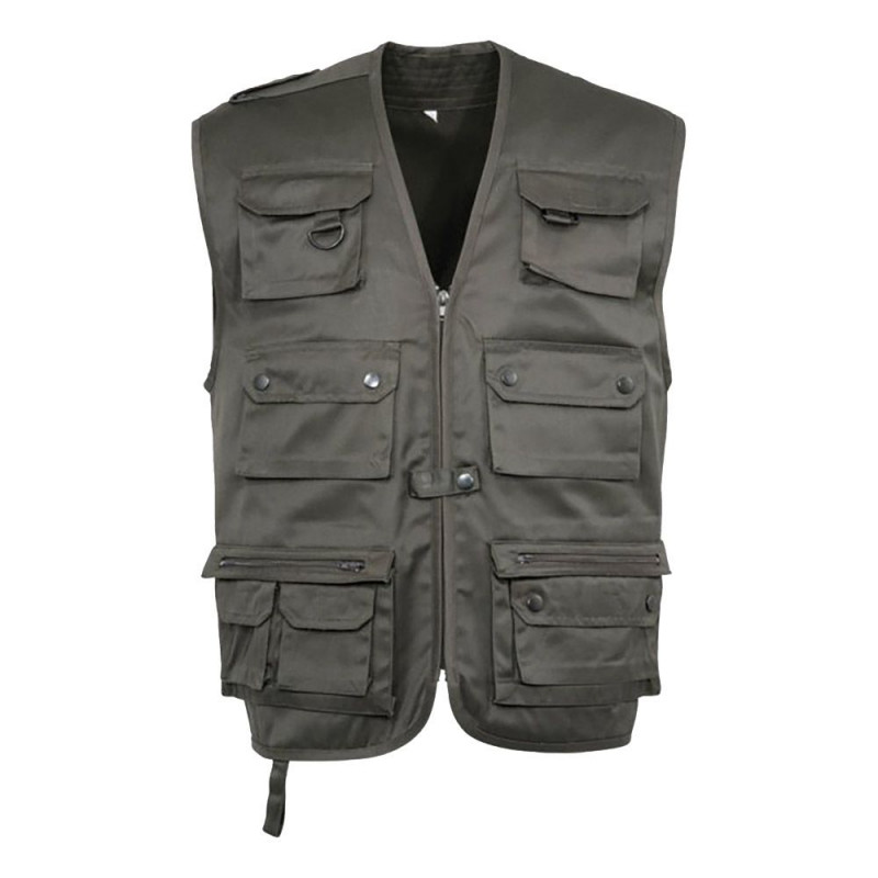 Reporter vest Kleur Beige Kleding maat Groot