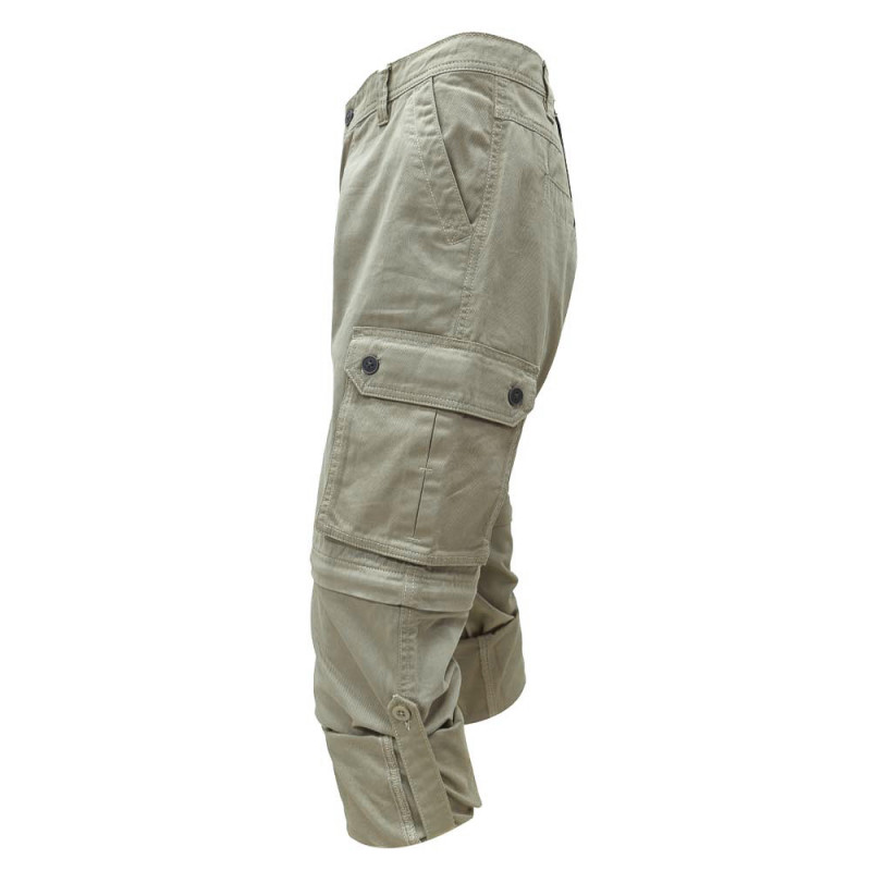 Pantalon treillis homme transformable 3 en 1 pantacourt et bermuda ...